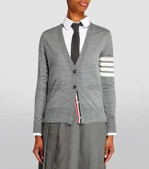 Thom Browne Wool 4-bar Stripe Cardigan