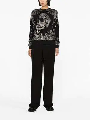 Philipp Plein Skull Bandana Cotton-blend Sweatshirt
