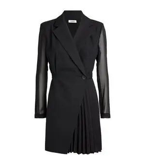 Sandro Wrapped Blazer Mini Dress