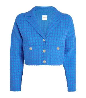 Sandro Cropped Tweed Jacket