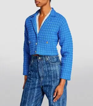 Sandro Cropped Tweed Jacket