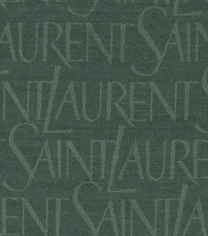Saint Laurent Silk-wool Logo-jacquard Scarf - Green
