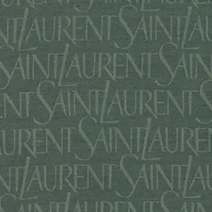 Saint Laurent Silk-wool Logo-jacquard Scarf - Green