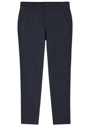 Paige Stafford Slim-leg Trousers - Navy