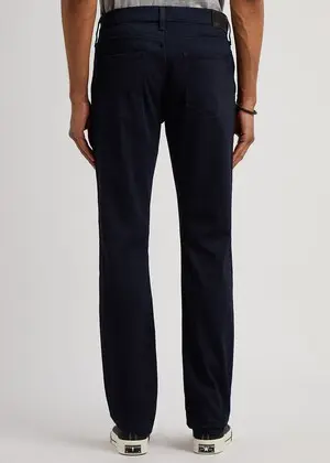 Paige Normandie Straight-leg Jeans - Dark Blue