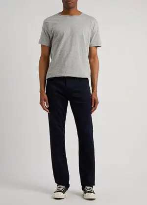 Paige Normandie Straight-leg Jeans - Dark Blue