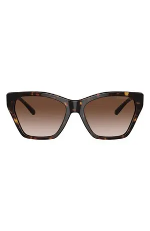 Emporio Armani 55mm Cat Eye Sunglasses - Shiny Hava
