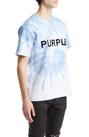 PURPLE BRAND Tie Dye Logo Graphic T-shirt