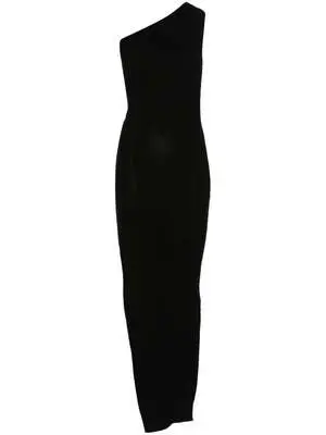 Rick Owens Rick Owens One-Shoulder Long Dress - Black