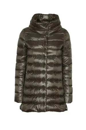 Herno Amelia - Down Jacket With Ring Collar - Anthracite