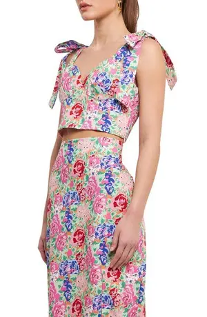 Endless Rose Floral Print Crop Tank