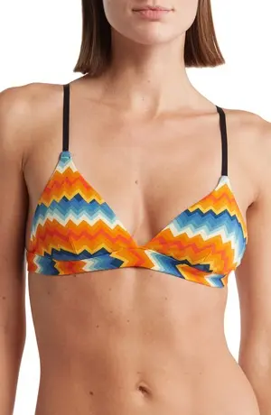 MEUNDIES Feelfree Triangle Bralette Groovy Chevron