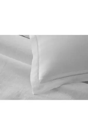 MATOUK Roman Hemstitch Linen Duvet Cover