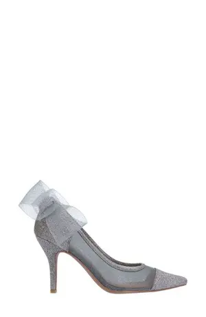 J. Reneé Sheer Pointed-toe Pumps With Bow