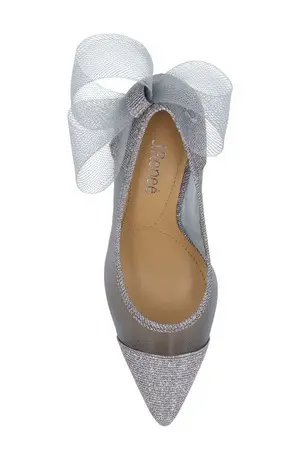 J. Reneé Sheer Pointed-toe Pumps With Bow