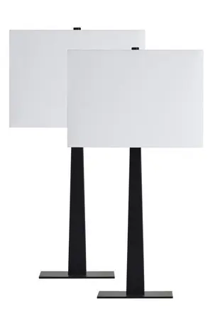 RENWIL Candace Set Of 2 Table Lamps - Matte Black