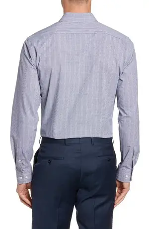 Nordstrom Tech-smart Trim Fit Stretch Plaid Dress Shirt