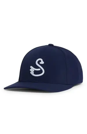SWANNIES Swan Delta Waterproof Baseball Cap - Navy-white
