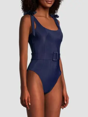 Beach Riot Sydney Ribbed One-piece Swimsuit - Navy