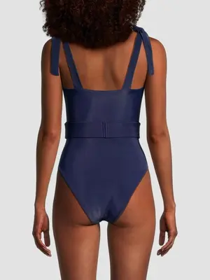 Beach Riot Sydney Ribbed One-piece Swimsuit - Navy