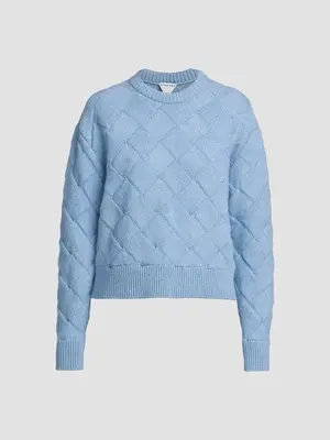 Bottega Veneta Textured Diamond Wool Sweater