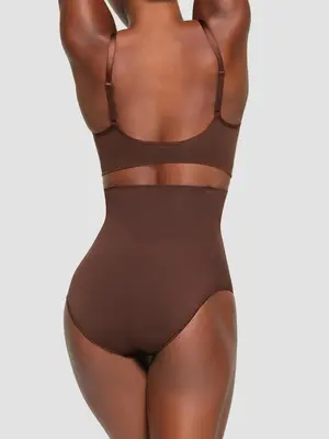 SKIMS Core Strong High-waisted Brief - Cocoa