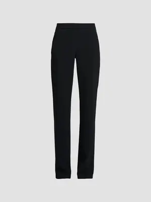 Giorgio Armani Silk Slim-leg Pants - Black