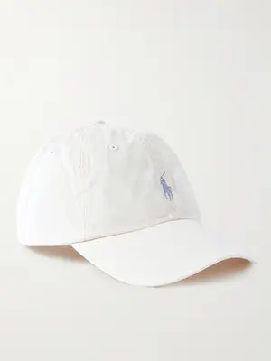Polo Ralph Lauren Logo-embroidered Cotton-twill Baseball Cap - Neutrals