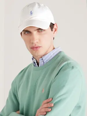 Polo Ralph Lauren Logo-embroidered Cotton-twill Baseball Cap - Neutrals