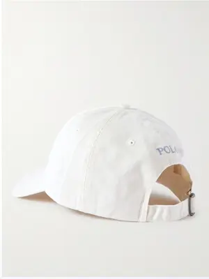 Polo Ralph Lauren Logo-embroidered Cotton-twill Baseball Cap - Neutrals