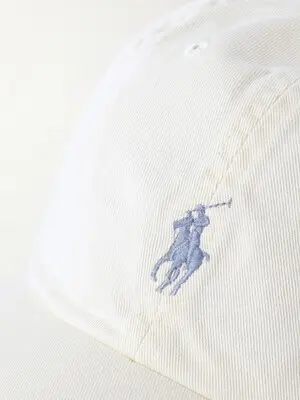 Polo Ralph Lauren Logo-embroidered Cotton-twill Baseball Cap - Neutrals