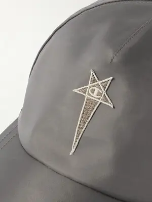 Rick Owens Champion Logo-appliquéd Recycled-shell Cap