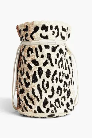 GANNI Beaded Chiffon Bucket Bag