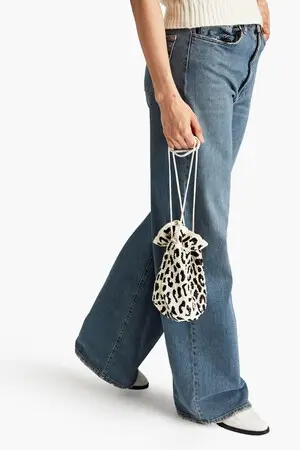 GANNI Beaded Chiffon Bucket Bag