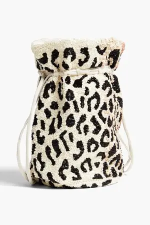 GANNI Beaded Chiffon Bucket Bag