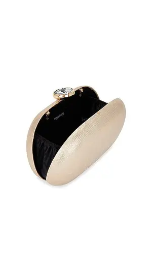 OLGA BERG Marta Metallic Clutch