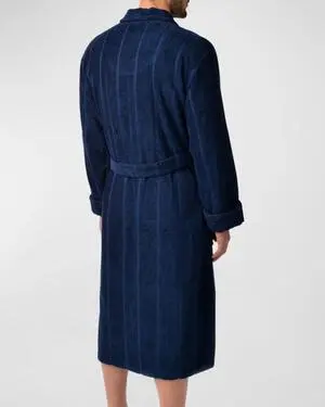 Majestic International Apos;s Ultra Lux Jacquard Shawl Robe - Marine