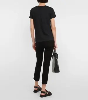 Vince Cotton V-neck T-shirt - Black