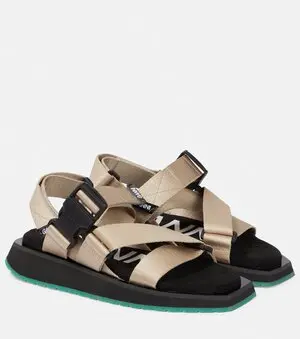 GANNI Ganni Performance Webbing Sandals Beige