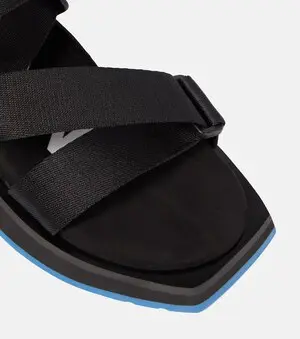 GANNI Performance Webbing Sandals - Black