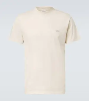 Loewe Anagram Cotton Jersey T-shirt Beige