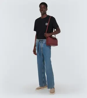 Loewe Anagram Cotton Jersey T-shirt - Black