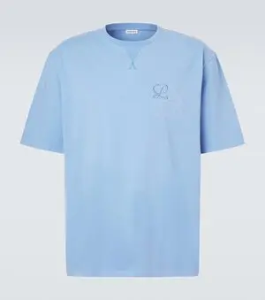 Loewe Anagram Cotton Jersey T-shirt - Blue