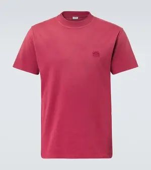 Loewe Anagram Cotton Jersey T-shirt Red