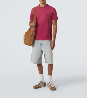 Loewe Anagram Cotton Jersey T-shirt - Red