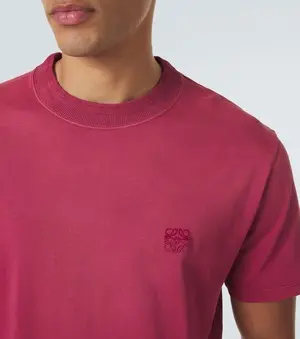 Loewe Anagram Cotton Jersey T-shirt - Red
