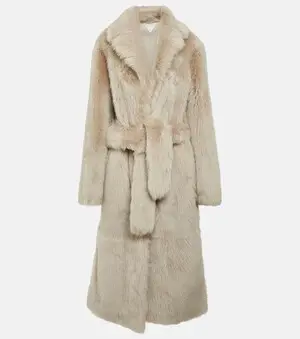 Bottega Veneta Belted Shearling Coat