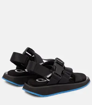 GANNI Performance Webbing Sandals - Black