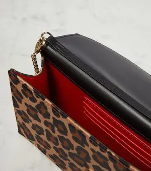 CHRISTIAN LOUBOUTIN Loubi54 Leopard-print Clutch - Multicoloured