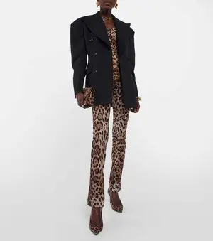 CHRISTIAN LOUBOUTIN Loubi54 Leopard-print Clutch - Multicoloured